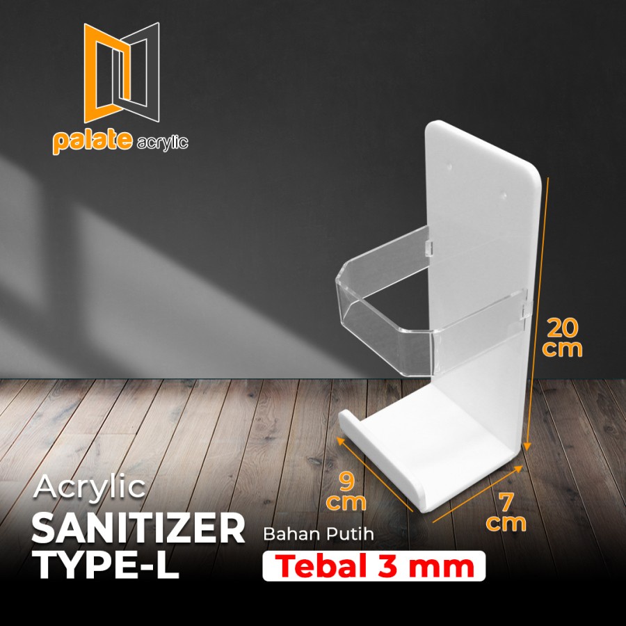 Jual Akrilik Tempat Botol Hand Sanitizer 500ml Acrylic Wall Bracket ...