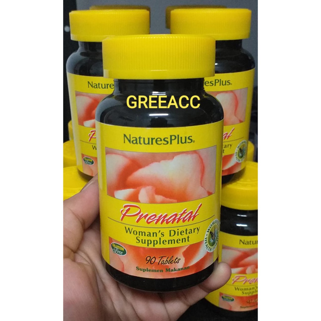 Nature's Plus Prenatal Suplemen Hamil Vitamin Kehamilan 90 kap Natures ...