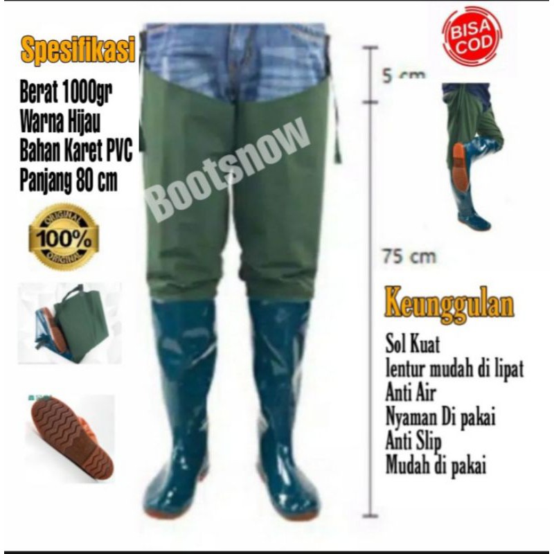 Jual Sepatu boot panjang serba guna /mancing/pertanian/perkebunan ...