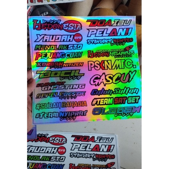 Jual Sricker Pack Kata Kata Racing / Stiker Terbaru / Stiker Pack ... Jual Sricker Pack Kata Kata Racing / Stiker Terbaru / Stiker Pack ...