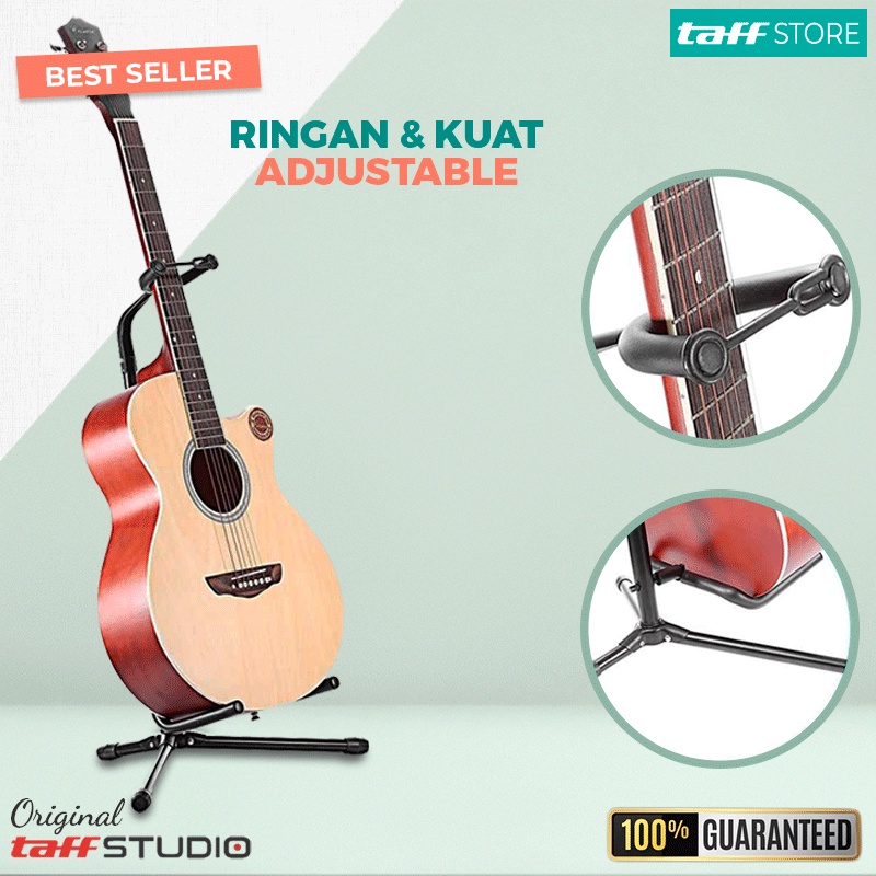 Jual Stand Gitar Akustik Elektrik Long Neck Adjustable Dudukan Guitar ...