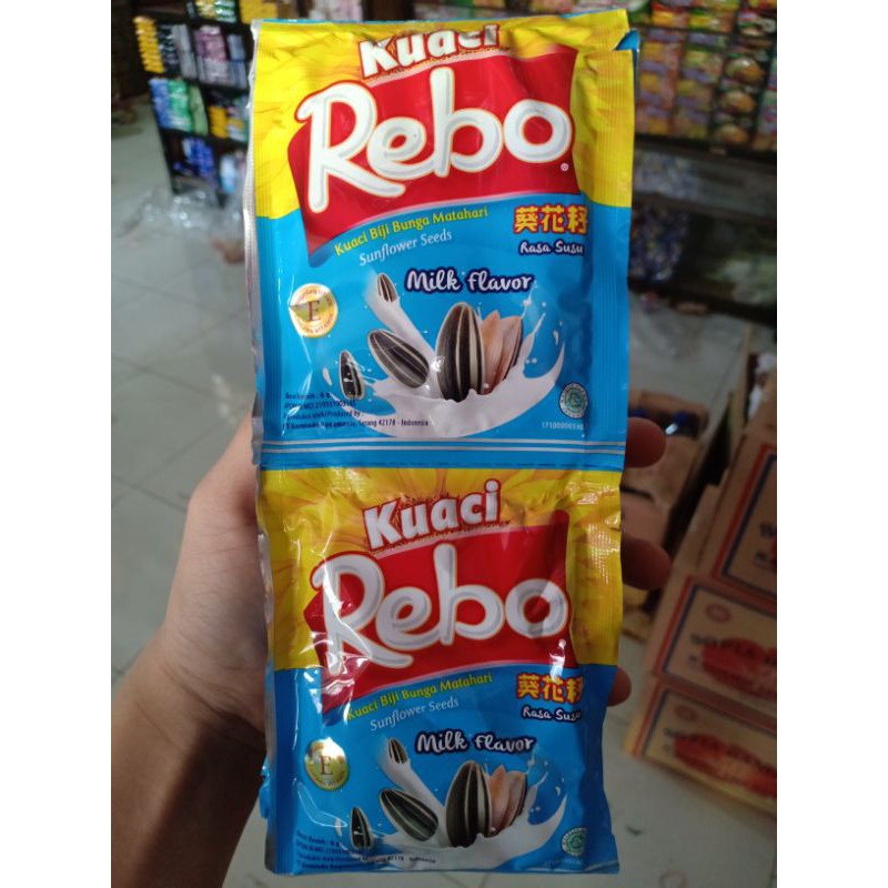 Jual Kuaci Rebo rtg isi 10 bungkus ( 13 gr) | Shopee Indonesia