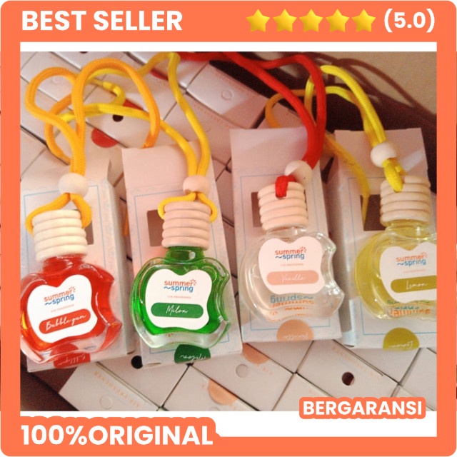 Jual pengharum ruangan botol apel summerspring dan pewangi mobil botol ...