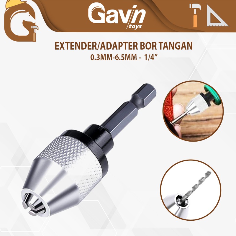 Jual Adapter Mata Bor Converter Penghubung Bor Tangan Sambungan Bor ...