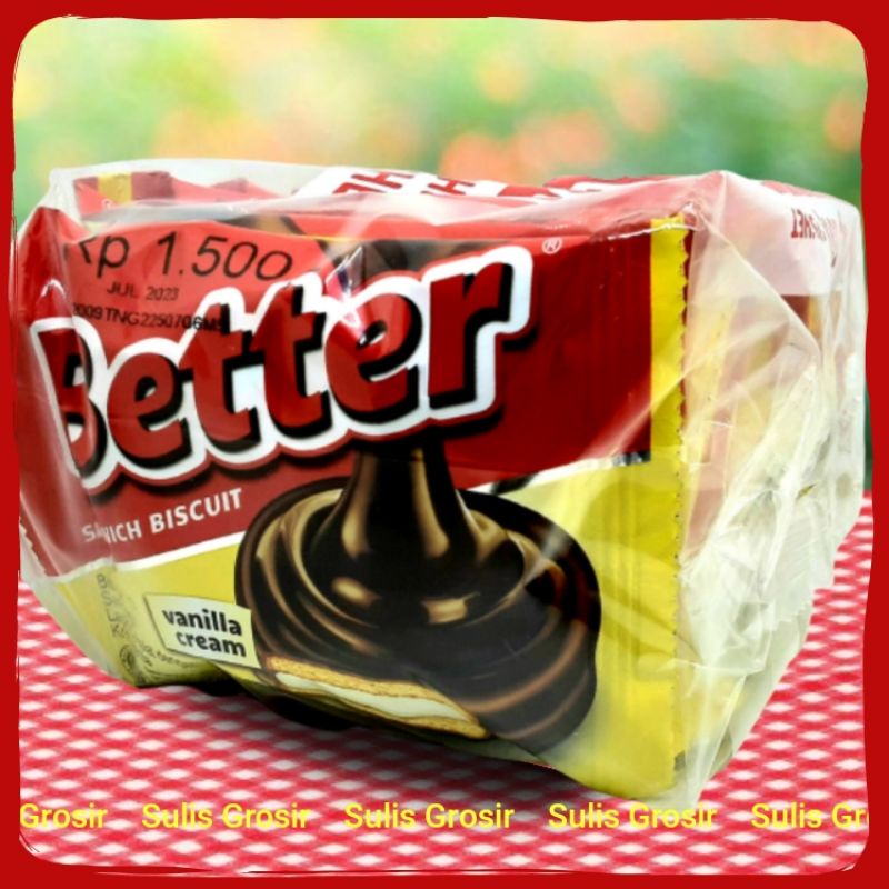 Jual Better Sandwich Biskuit 1 Renceng isi 10 Sachet | Shopee Indonesia Jual Better Sandwich Biskuit 1 Renceng isi 10 Sachet | Shopee Indonesia