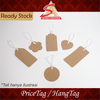 Jual Pricetag/Hangtag/Handtag/Label Harga/Label Baju/Tag Kraft ...