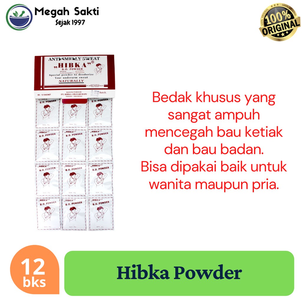Jual Hibka Bedak Anti Biang keringat dan bau badan Hanger | Shopee ...