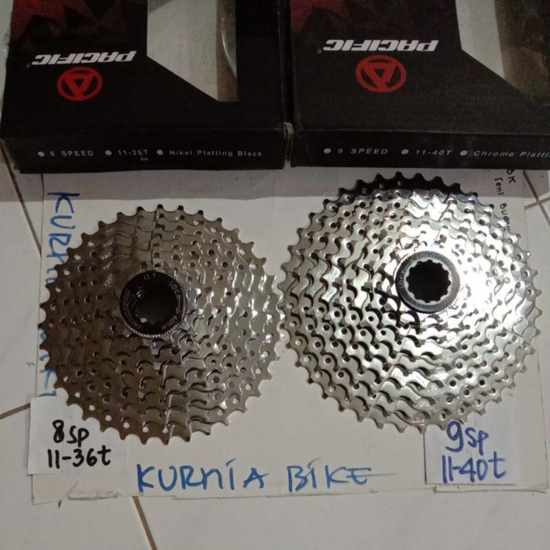 Jual gear 8 speed 36t, 9 speed 40t PACIFIC sprocket 9 speed murah ...