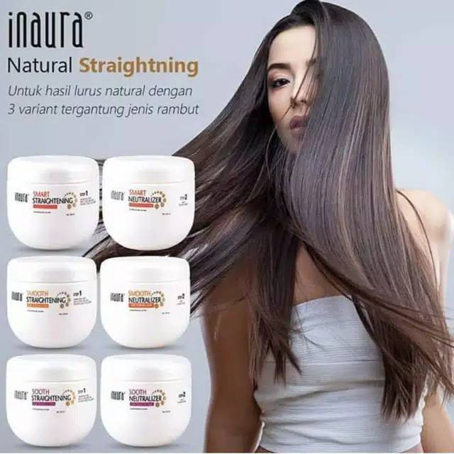 Jual INAURA straightening 1000ml pelurus rambut step 1 Indonesia|Shopee ...