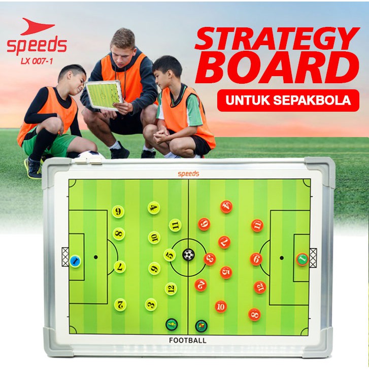 Jual SPEEDS Papan Strategi Sepak Bola Futsal Football Coach Board Games Soccer Original Game ...