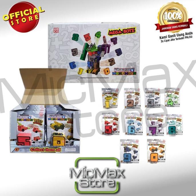 Jual EMCO Mega Botz Pocket Morphors Morphers Numbers Set Sedus Original ...