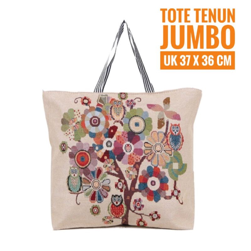 Jual TAS TOTE /TOTE TENUN JUMBO /TAS TOTE CEWEK/TAS CEWEK/TAS TENUN ...