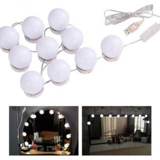 Jual Lampu make up Kaca Meja Rias Vanity Mirror Bohlam Tempel LED ...
