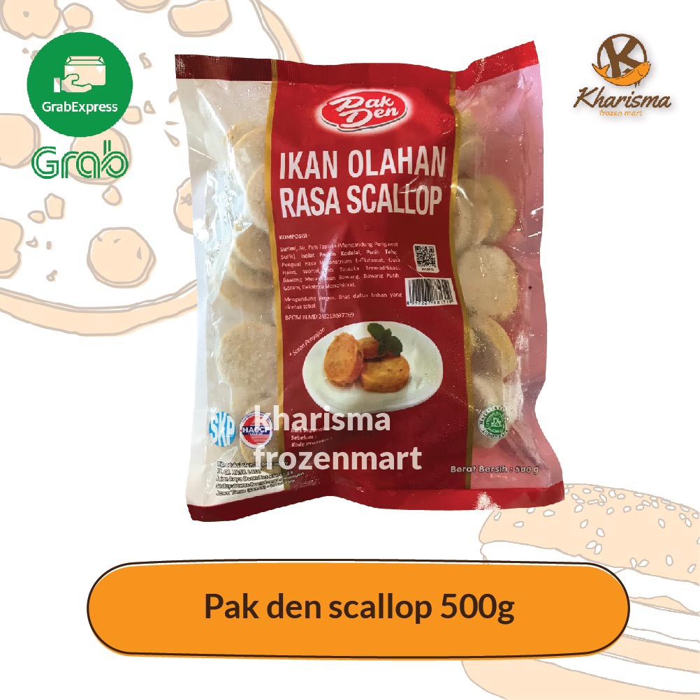 Jual Pak Den Scallop 500g (AREA SUMBAR) pesan reguler WAJIB paka ...