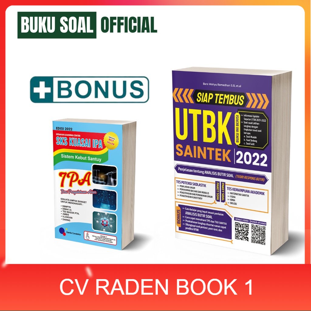 Jual TERBARU_ BUKU SIAP TEMBUS UTBK SAINTEK 2022 / BUKU SBMPTN 2022 / BUKU SKS | Shopee Indonesia