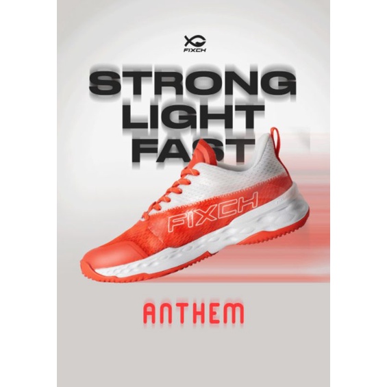 Jual Fixch Sepatu Voli Anthem 1FVL422B018 White/Red/White 100% ...