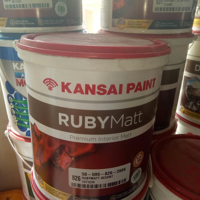 Jual Cat Tembok Interior Kansai Ruby Matt Tinting (2.5 L) | Shopee ...