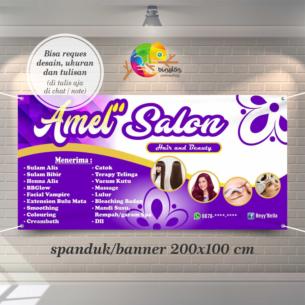 Spanduk Salon Kecantikan - Perumperindo.co.id
