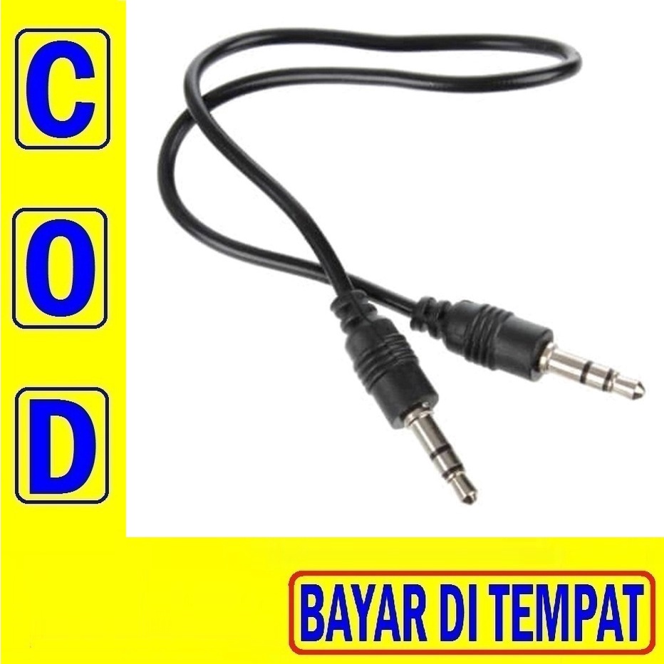 Jual PAC 20J Kabel Aux Audio 3.5mm Colokan Musik Speaker Hp Jek Jack Male To Male 3.5 Mm ...