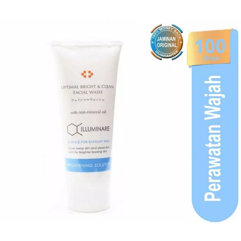 Jual Illuminare Optimal Bright & Clean Facial Wash 100gr | Shopee Indonesia