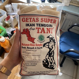 Jual Getas Bangka Panjang ikan Tenggiri Cap Tani - Snack Bangka ...