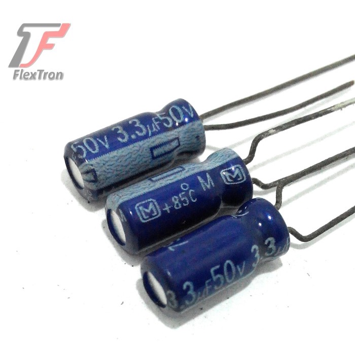 Jual Capacitor / Kapasitor Elco 3,3uF 50V Matsushita Panasonic | Shopee Indonesia