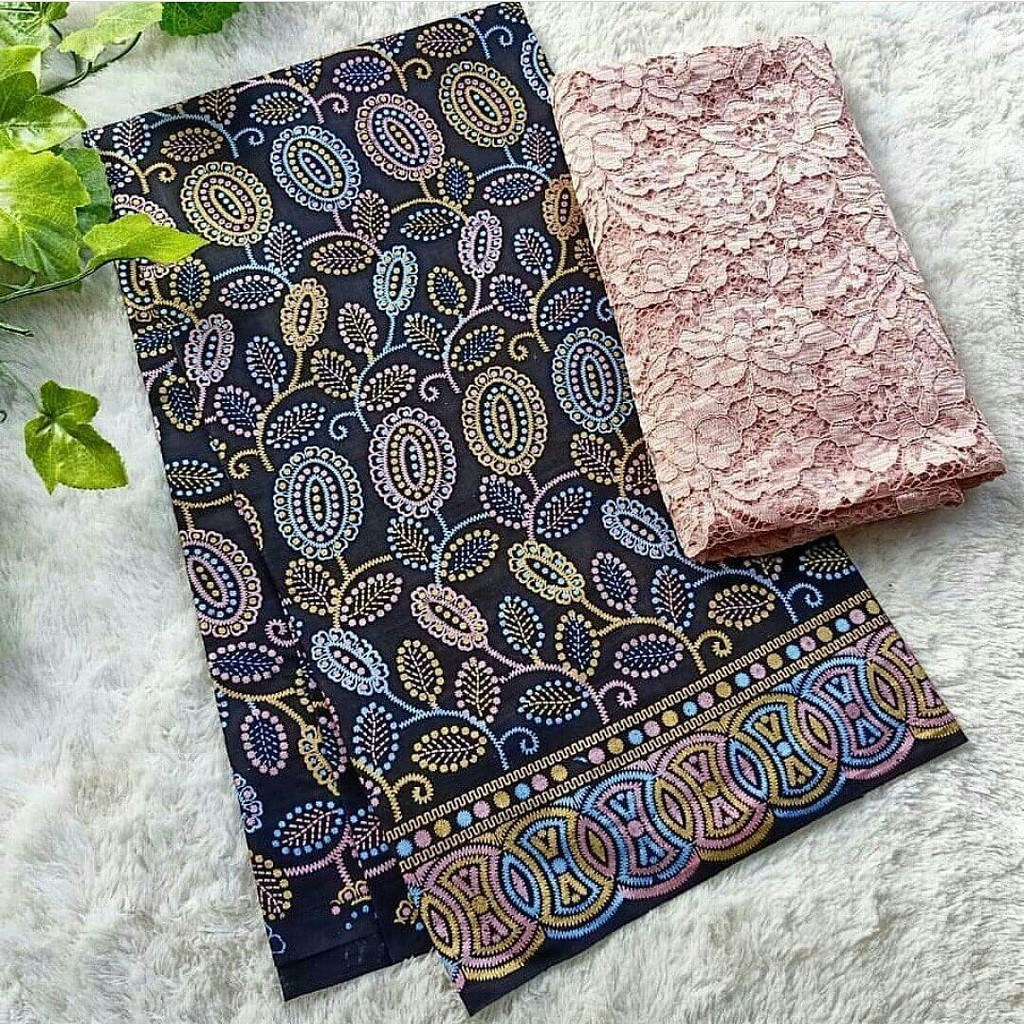 Jual Kain Batik Murah Sogan Primis Embos Brokat Prada Songket Seragam ...