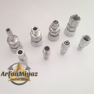 Jual Quick Coupler Coupling 1/4 Harga Satu Set Male Dan Female / Untuk ...