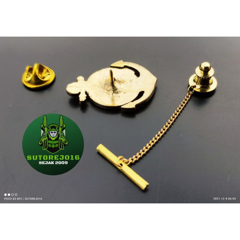 Jual pin safari kerah kuningan tni al marinir jangkar | Shopee Indonesia