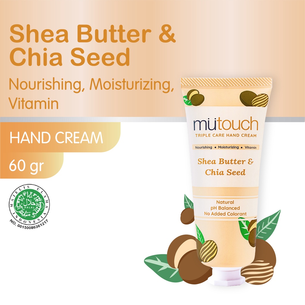 Jual MuTouch Triple Care Hand Cream Shea Butter & Chia Seed 60gr ...