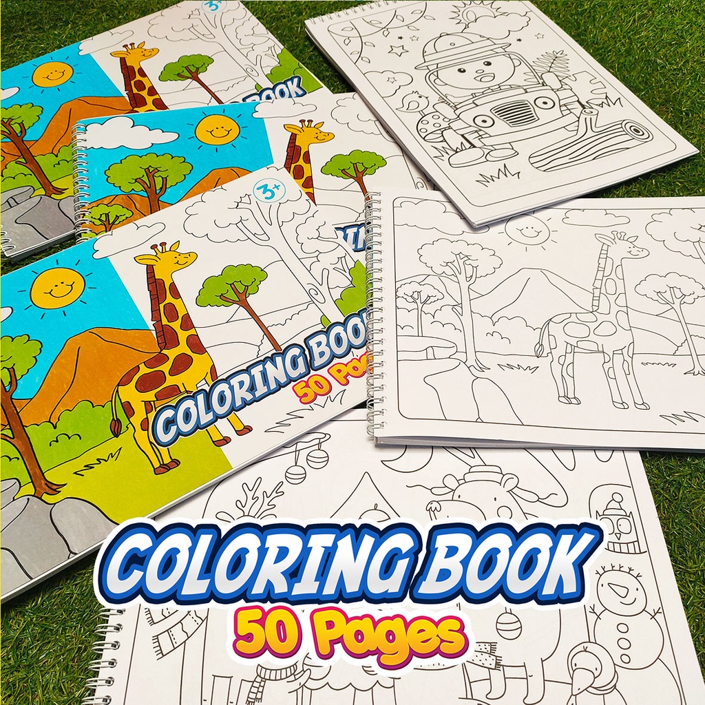 Jual BUKU MEWARNAI ANAK - COLORING BOOK (50 TEMA MENARIK) SOUVENIR ...
