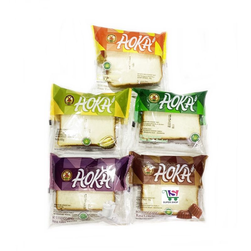 Jual Aoka roti panggang all varian | Shopee Indonesia