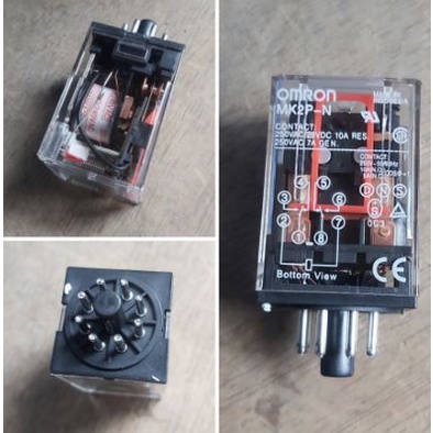Jual RELAY RELLAY OMRON MK2P-N AC 220V / MK2P-N DC12V / MK2P-N DC24V 8 KAKI - DC12V | Shopee ...