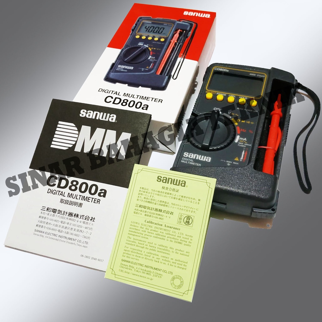 Jual MULTIMETER DIGITAL SANWA CD800a ORIGINAL - MULTITESTER CD800 ASLI ...