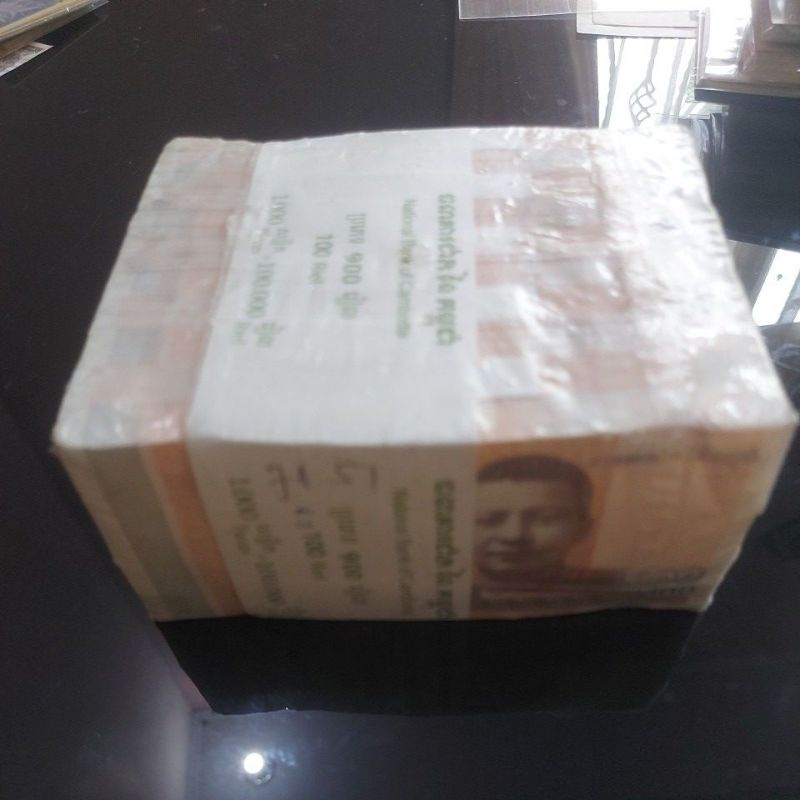 Jual 1 Brut Asli 1000 Lembar Urut CAMBODIA Kamboja 100 Riel Shopee