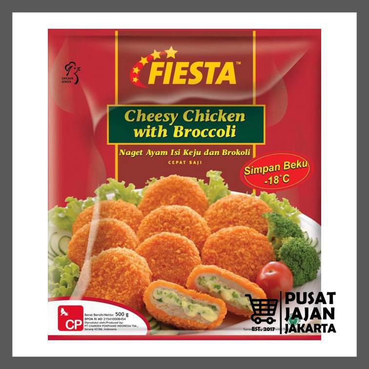 Jual Fiesta Nugget Cheesy Chicken With Broccoli 500 Gr Naget Ayam Isi ...