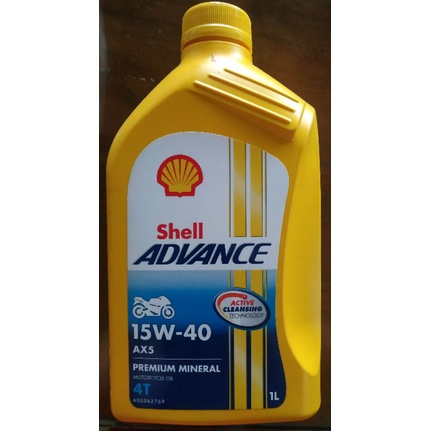 Jual Shell Advance 15W-40 AX5 4T 1 Liter (100% original) | Shopee Indonesia