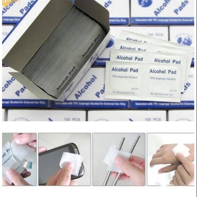 Jual Alcohol pads/alkohol sachet/swipe/ alkohol sachet | Shopee Indonesia