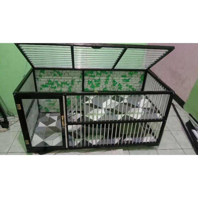 Jual Kandang Kucing 1 pintu jumbo dengan jendela samping | Shopee Indonesia