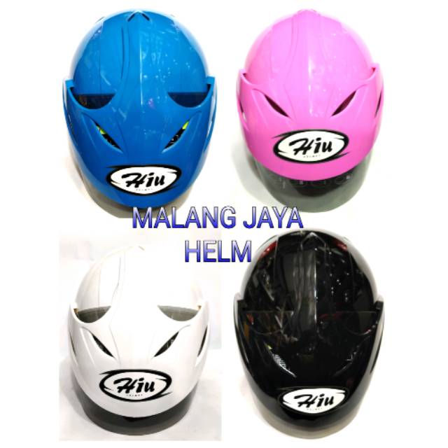 Jual HELM HIU POLOS WARNA ONE VISOR HELM | Shopee Indonesia