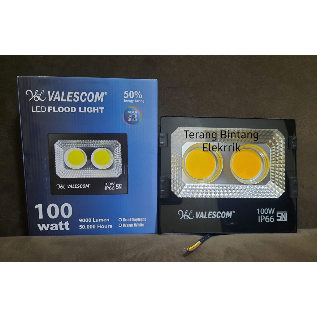 Jual Lampu Sorot Tembak LED Valescom COB 100 watt 100W Super Bright | Shopee Indonesia