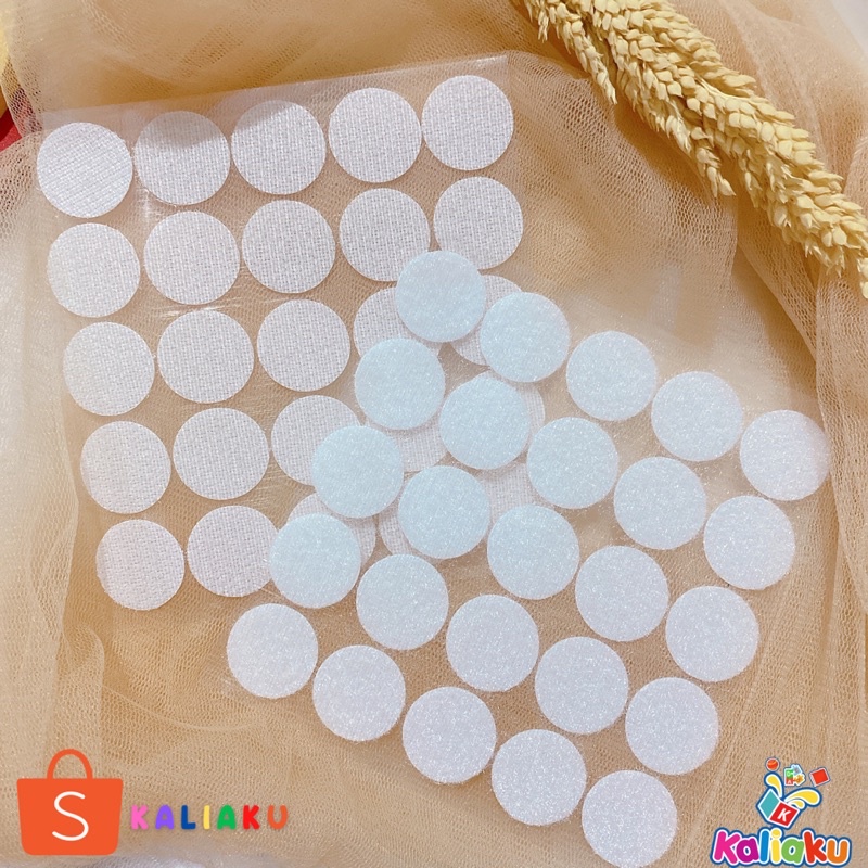Jual Velcro Bulat/ velcro dot/ perekat printable/ perekat bulat ...