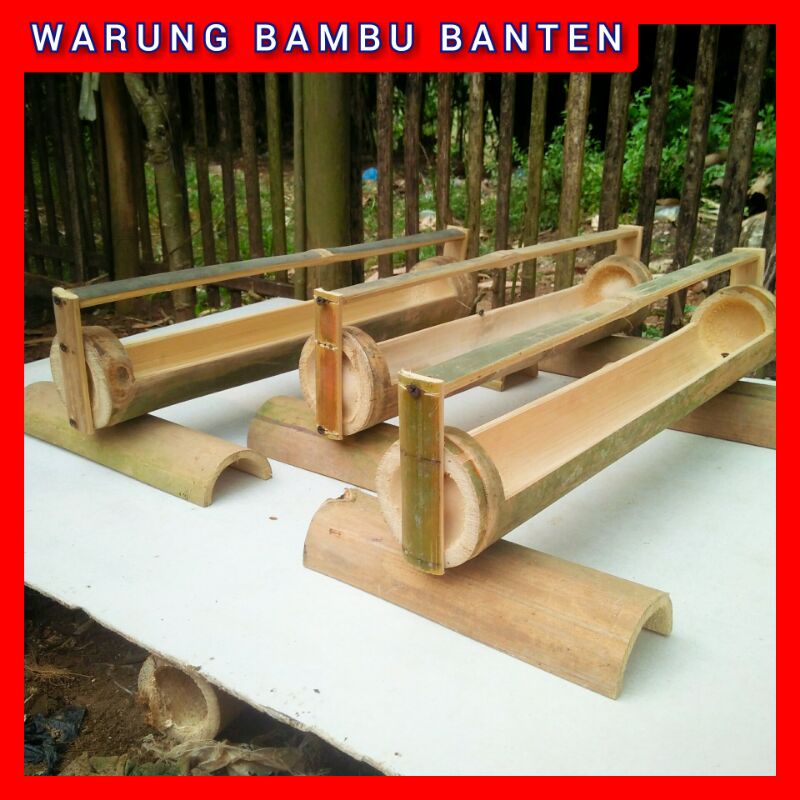 Jual Wadah tempat Pakan ayam dari bambu~ anti di korek korek dan tumpah | Shopee Indonesia