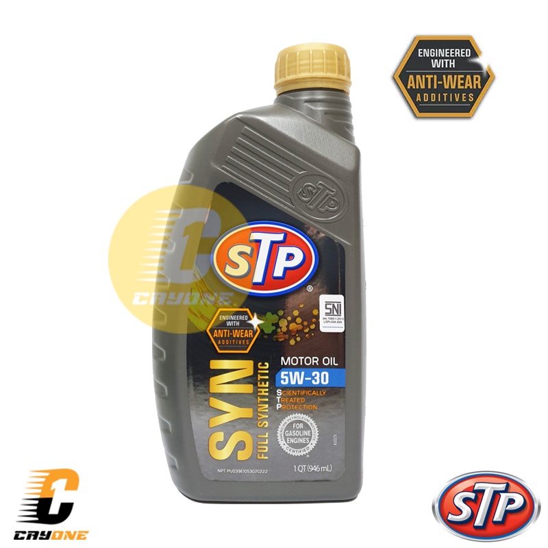 Jual STP SYN Full Synthetic Motor Oil 5W-30 946 mL | Shopee Indonesia
