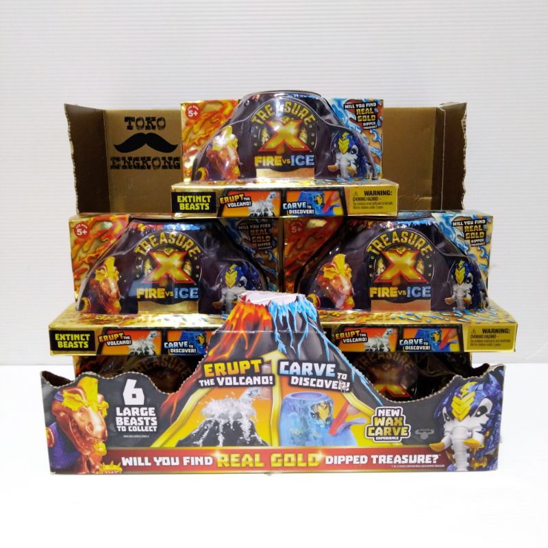 Jual TREASURE X FIRE VS ICE EXTINCT BEASTS PACK | Shopee Indonesia