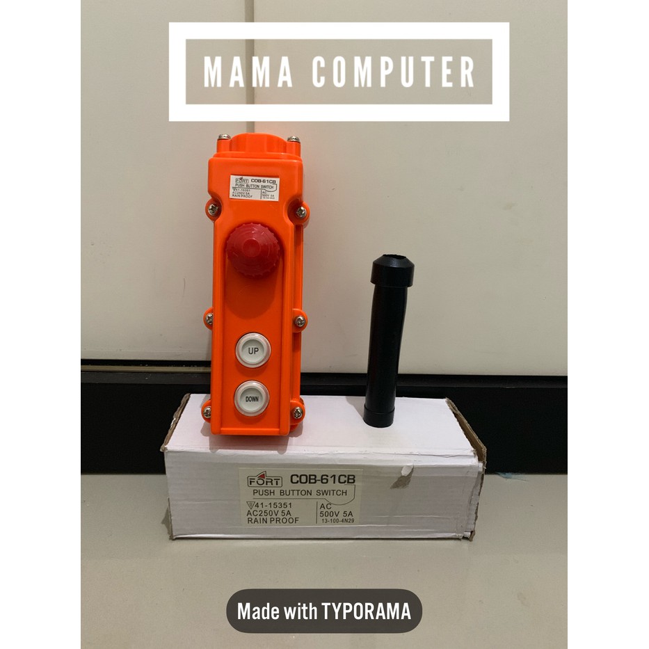 Jual Hoist Push Button COB-61P With Emergency Stop MERK FORT Indonesia ...