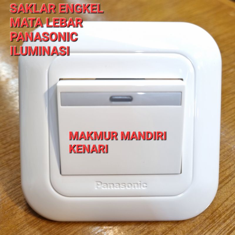 Jual SAKLAR ENGKEL MATA LEBAR PANASONIC ILLUMINASI WEJ78029 + WEJ5581 ...