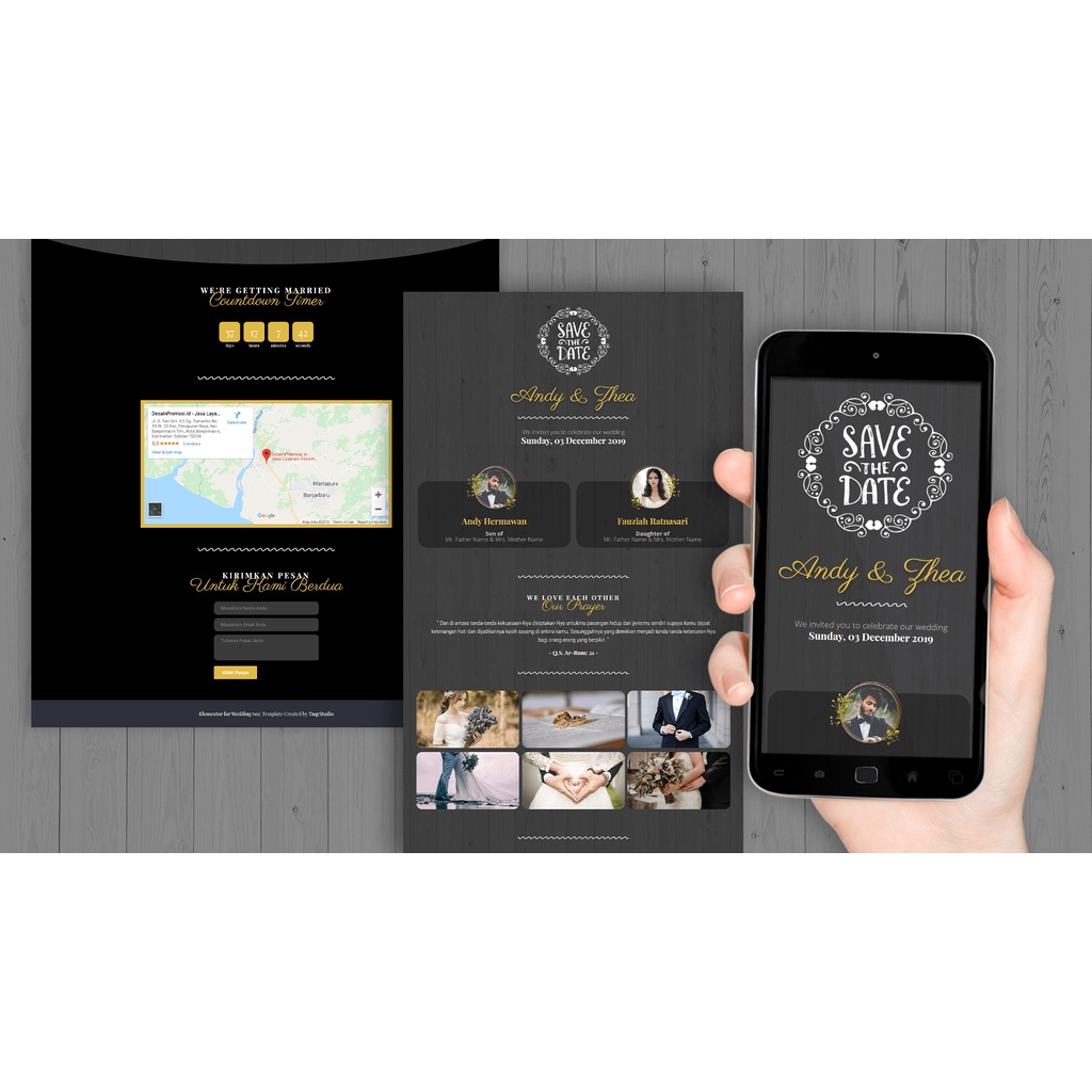 Jual Website Undangan Nikah Tema Wedding 03 | Shopee Indonesia