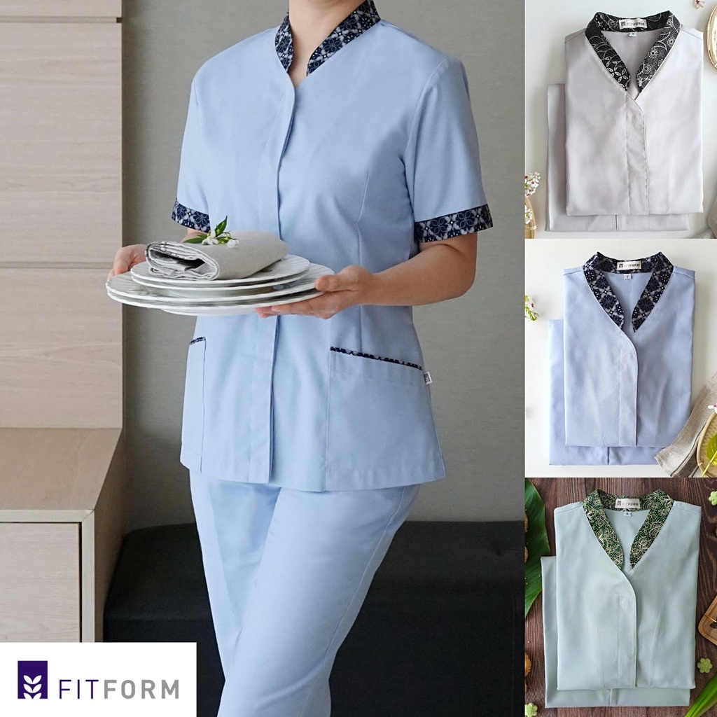Jual Baju Suster / Seragam Suster FITFORM BATIK Mandarin (Celana ...