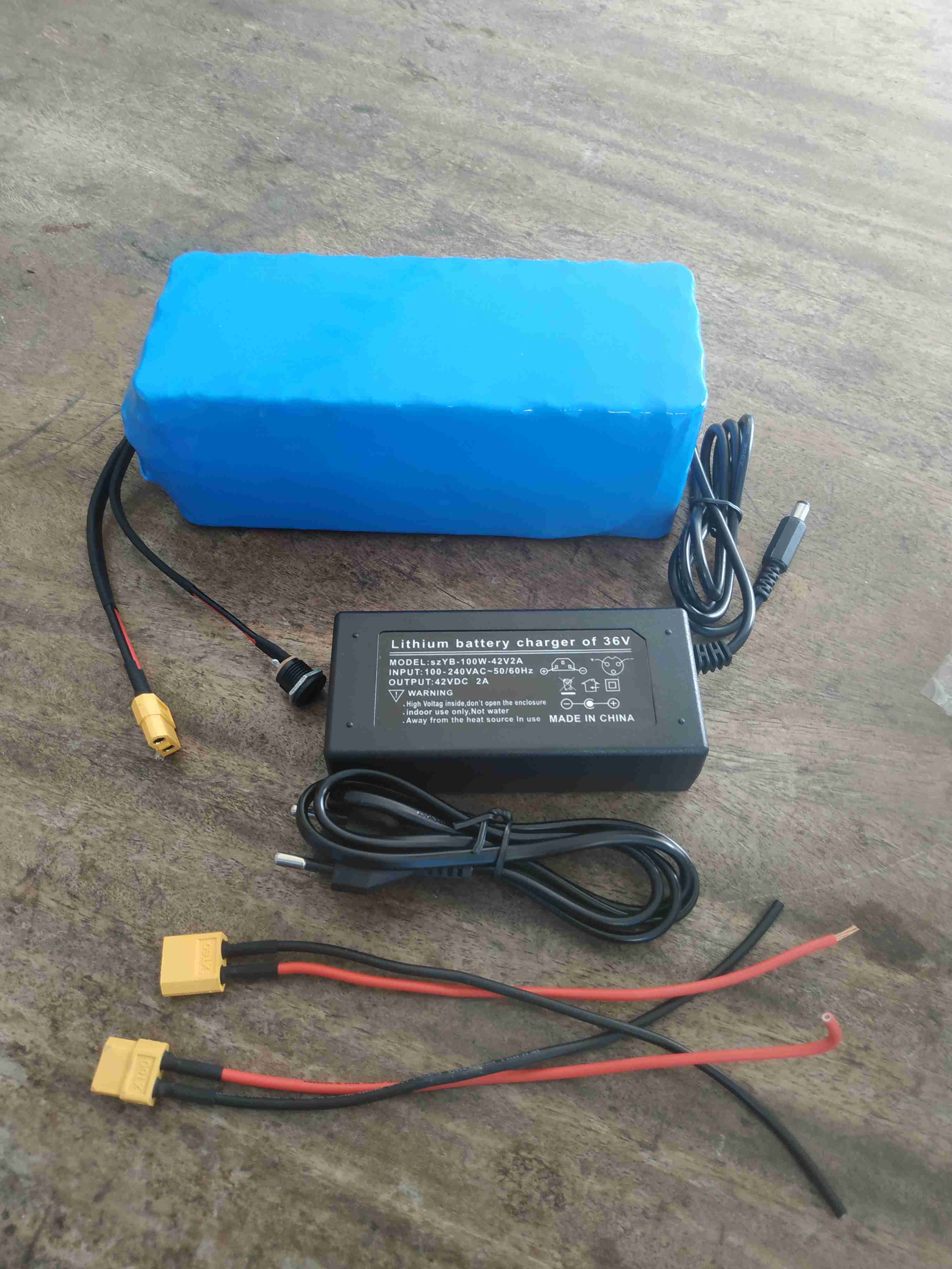 Baterai batere batre lithium 36V 10Ah Battery 36V 10Ah lithium 18650 ...